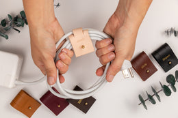 Personalized Large Cable Holder [Flag End - Snap Closure] – Keyaiira