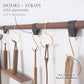 Metal Hooks & Leather Loops | Modern Home Decor Accents & Storage Hacks ...